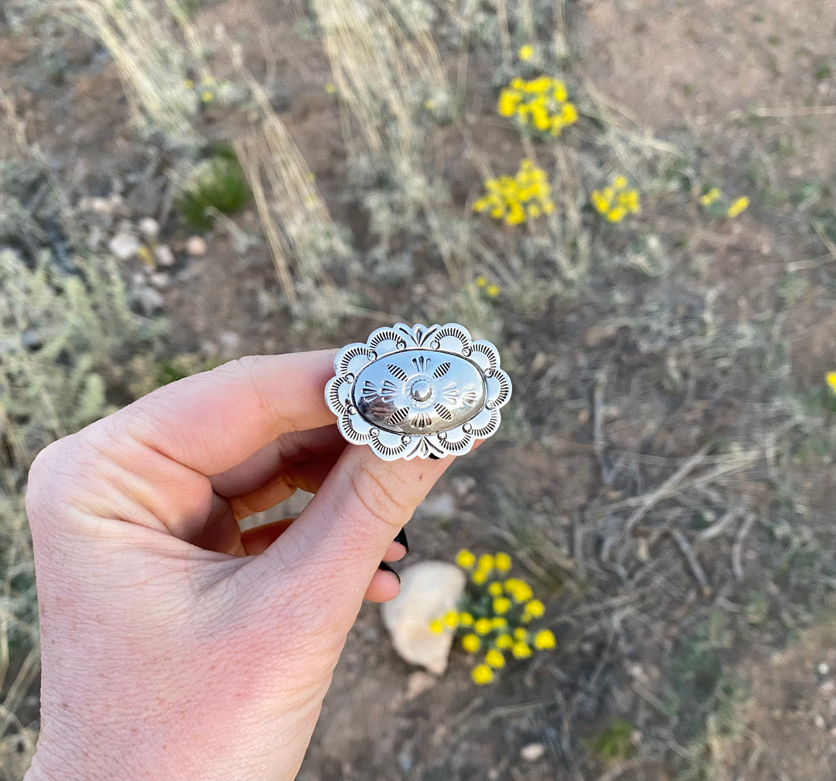 Vintage Concho Pin From The Rodgers Collection