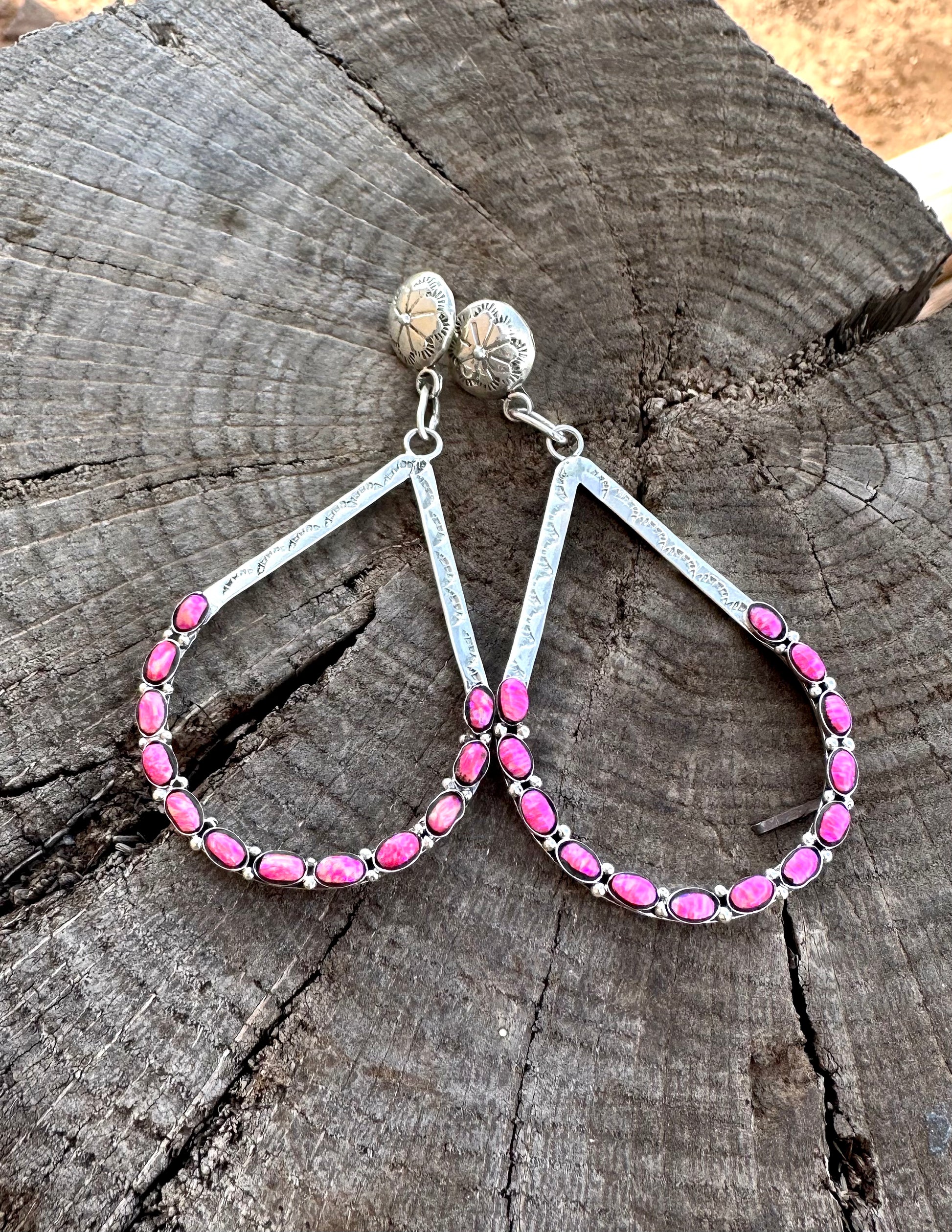 Barbie Dream Tear Drop Hoop – Chaco Canyon Trading