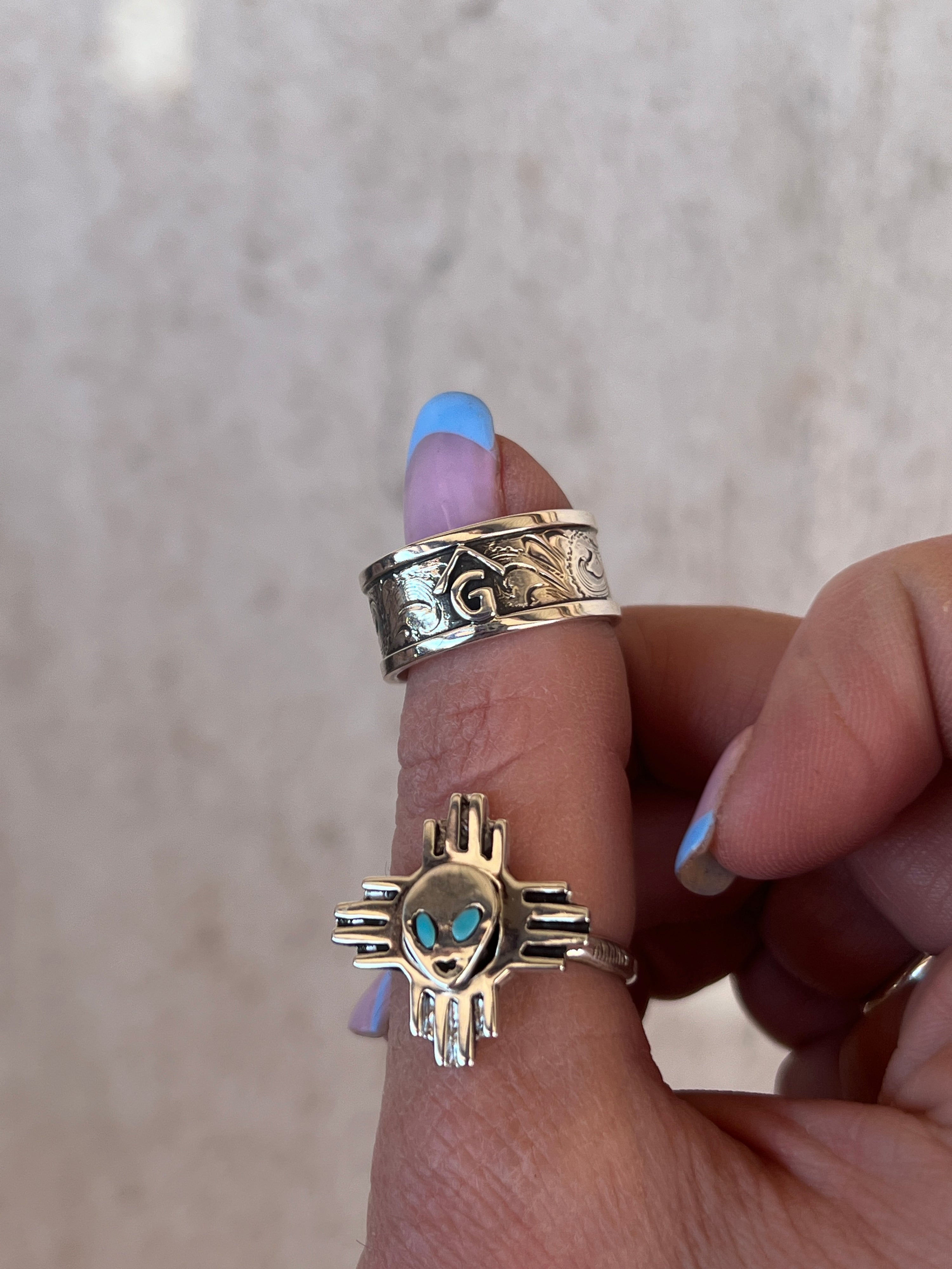 Custom Initial or Brand Engraved Ring